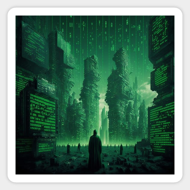 Matrix Series, The Green City - The Matrix Series - Sticker | TeePublic